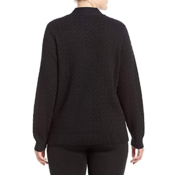 Studio Works | Sweaters | Womens Studio Works Black Cotton Textured ...